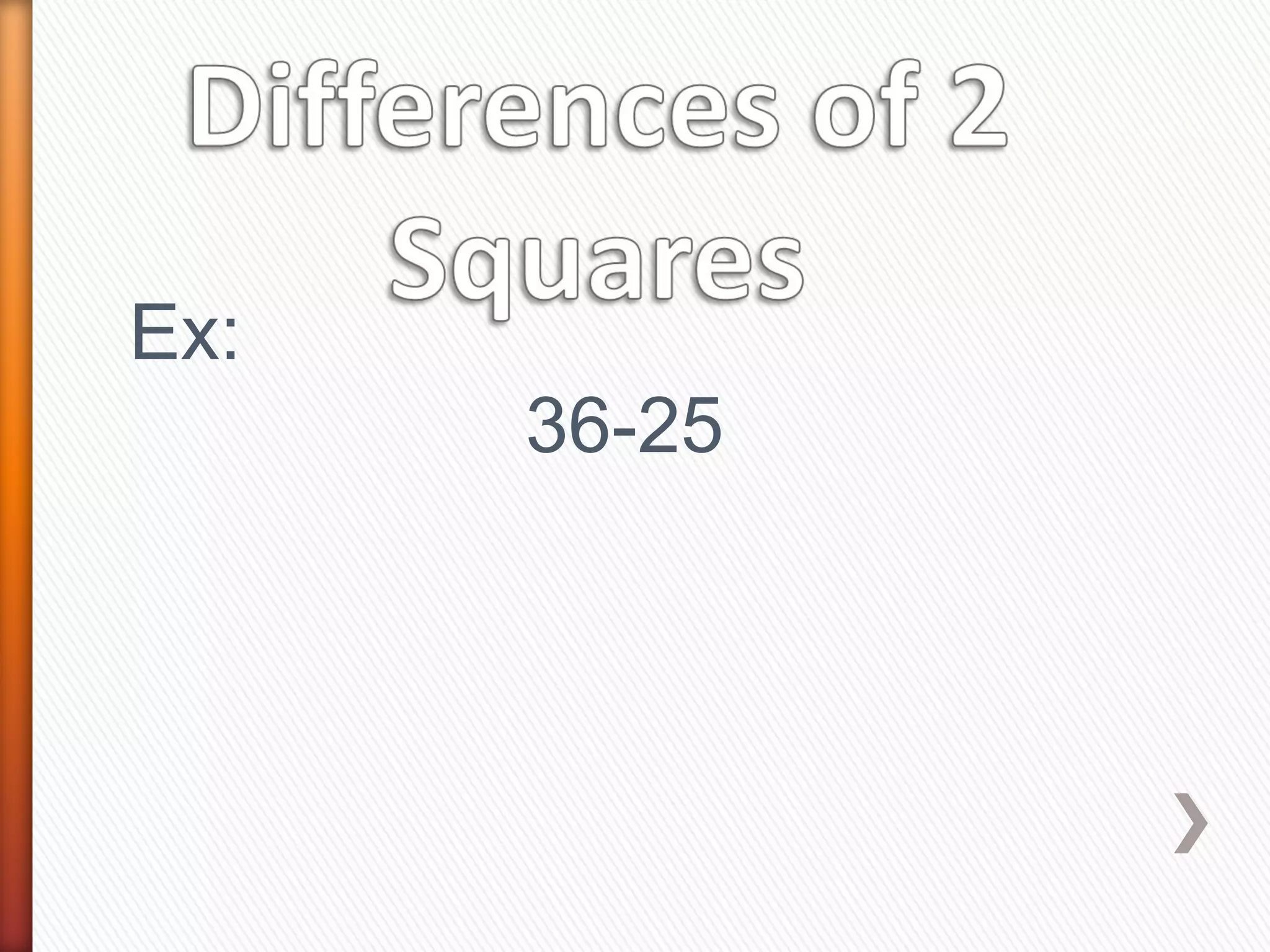 Special factor patterns | PPT