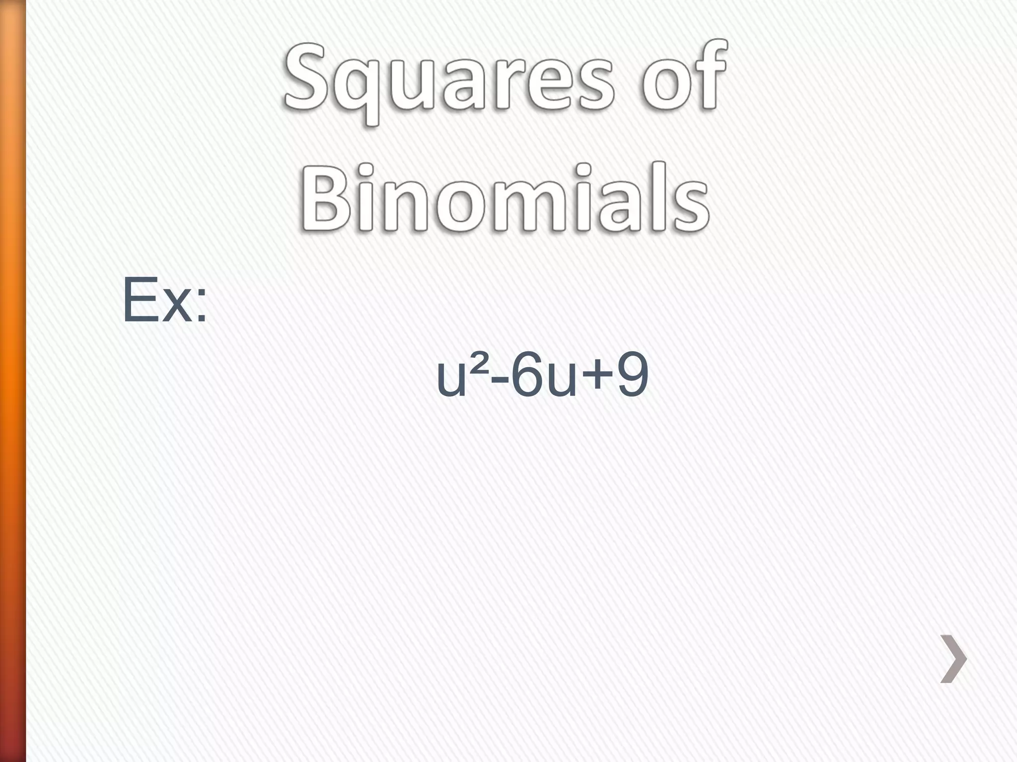 Special factor patterns | PPT