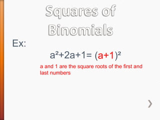 Special factor patterns | PPT