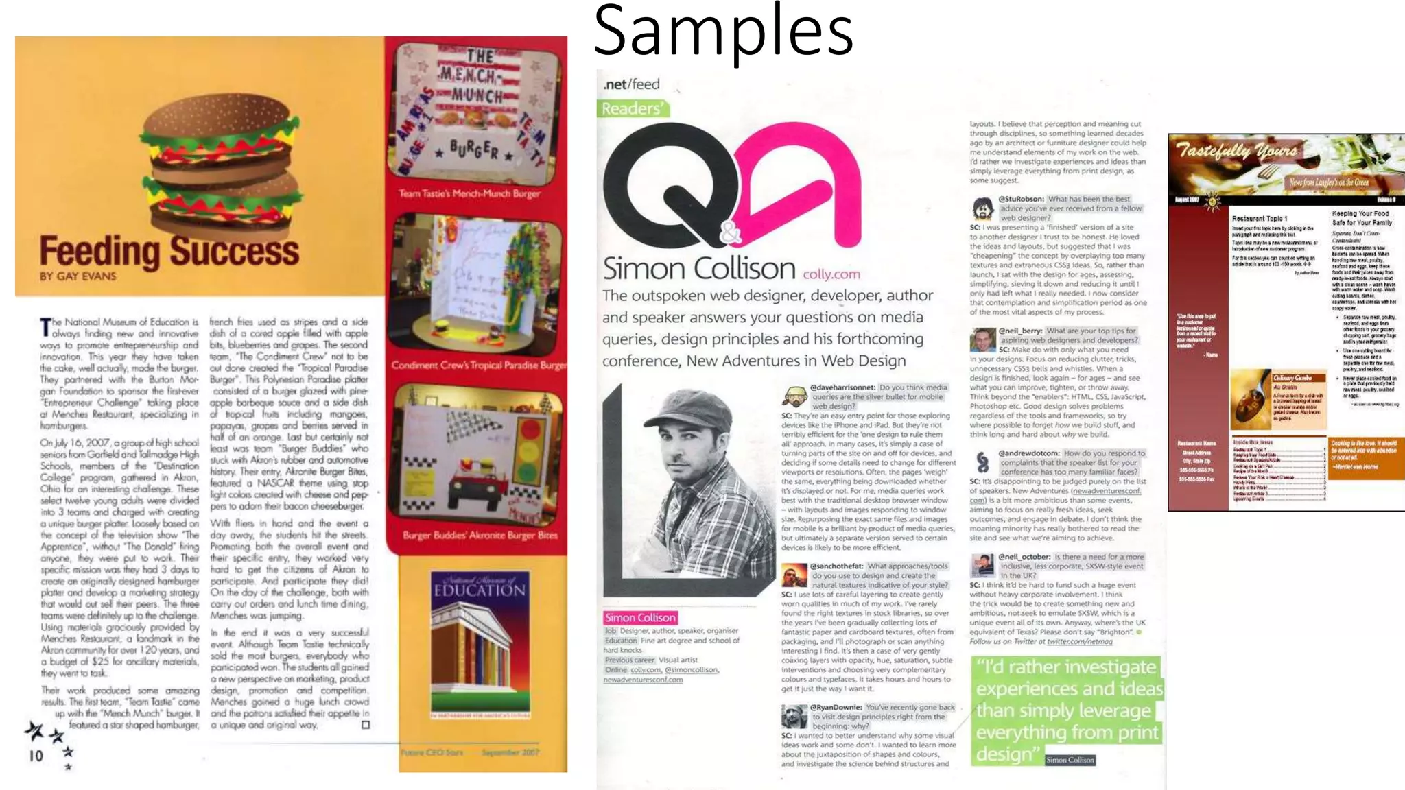 Special feature samples | PPT