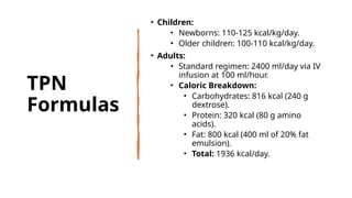 Special Feeding Methods: Enteral and Parenteral Nutrition | PPTX