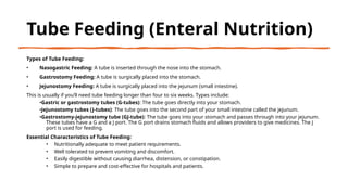 Special Feeding Methods: Enteral and Parenteral Nutrition | PPTX