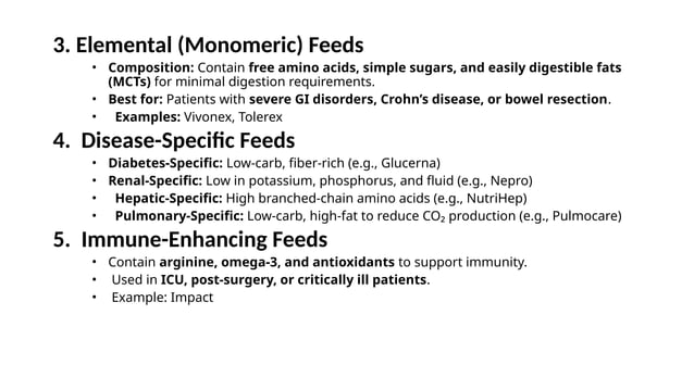 Special Feeding Methods: Enteral and Parenteral Nutrition | PPTX