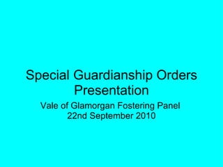 Special guardianship orders_presentation | PPT