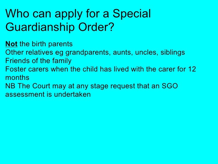 Special Guardianship Orders presentation special-guardianship-orders-presentation
