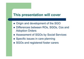 Special guardianship training | PDF