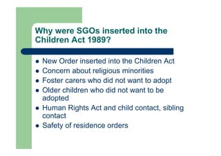 Special guardianship training | PDF