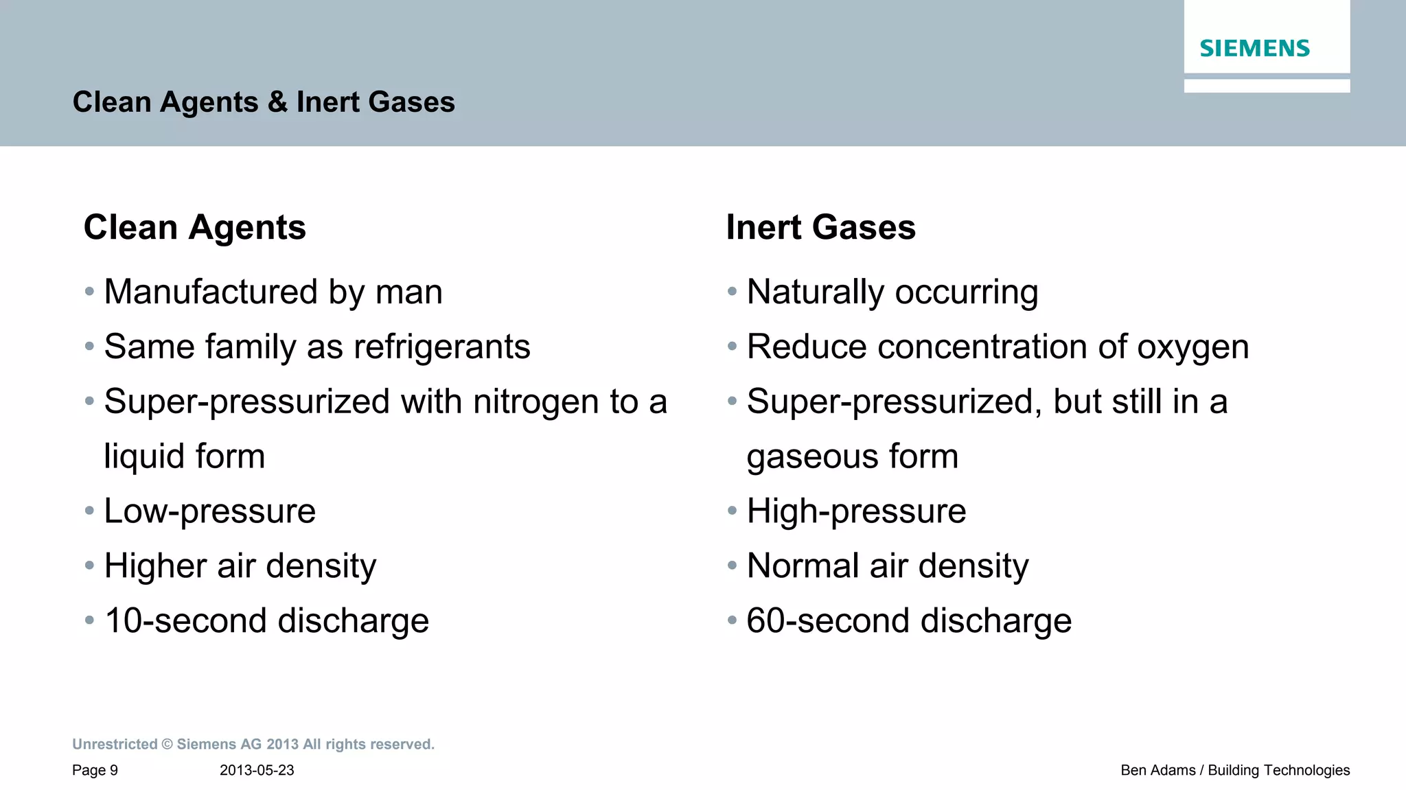 Clean Agent & Inert Gas Fire Suppression | PPTX