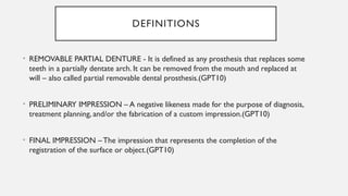special impression procedures for tooth- tissue supported RPD.pptx