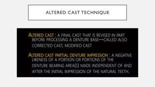 special impression procedures for tooth- tissue supported RPD.pptx