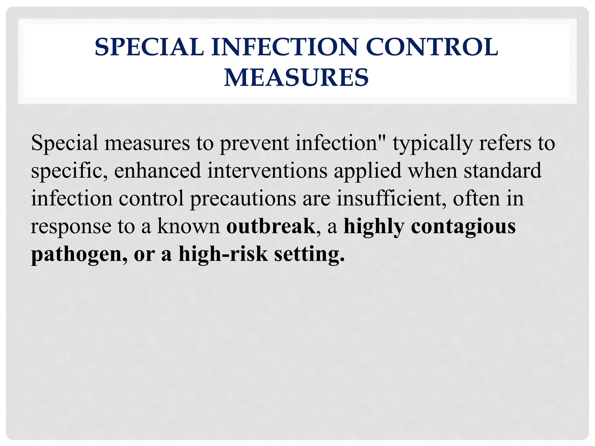 special infection control measure .pptx