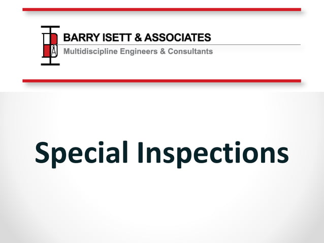 Special Inspections - What You Need To Know | PPTX | Civil Engineering ...