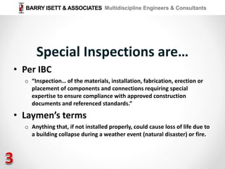 Special Inspections - What You Need To Know | PPTX
