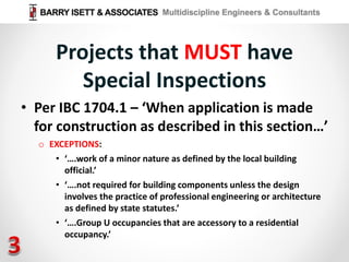 Special Inspections - What You Need To Know | PPTX