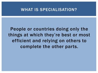 Specialisation Revision | PPTX