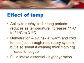 Specialised training thermoregulation 2013 | PPT