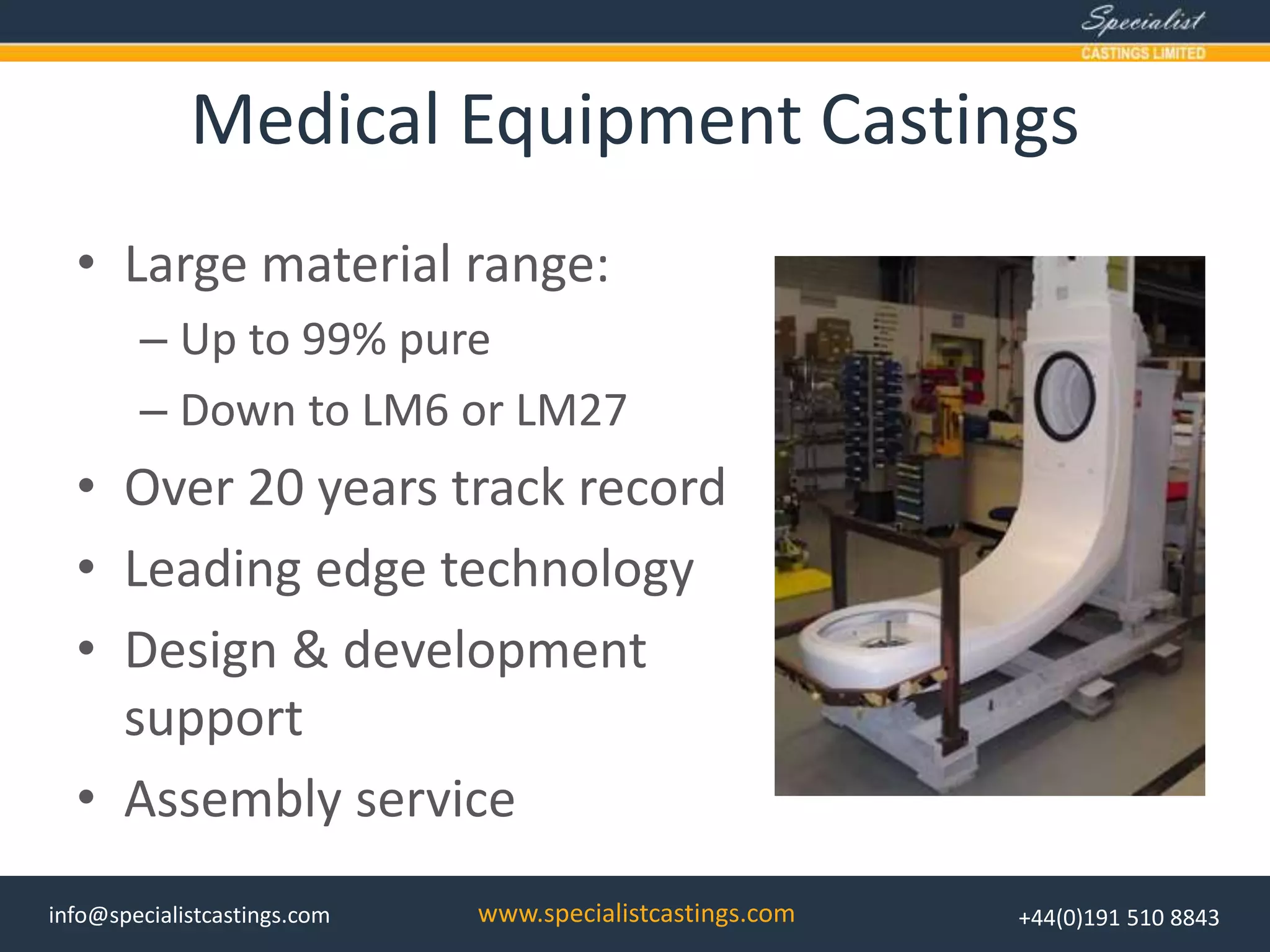 Specialist castings summary1 | PPTX