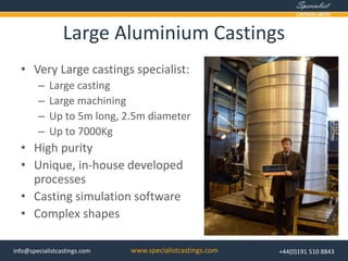 Specialist castings summary1 | PPTX