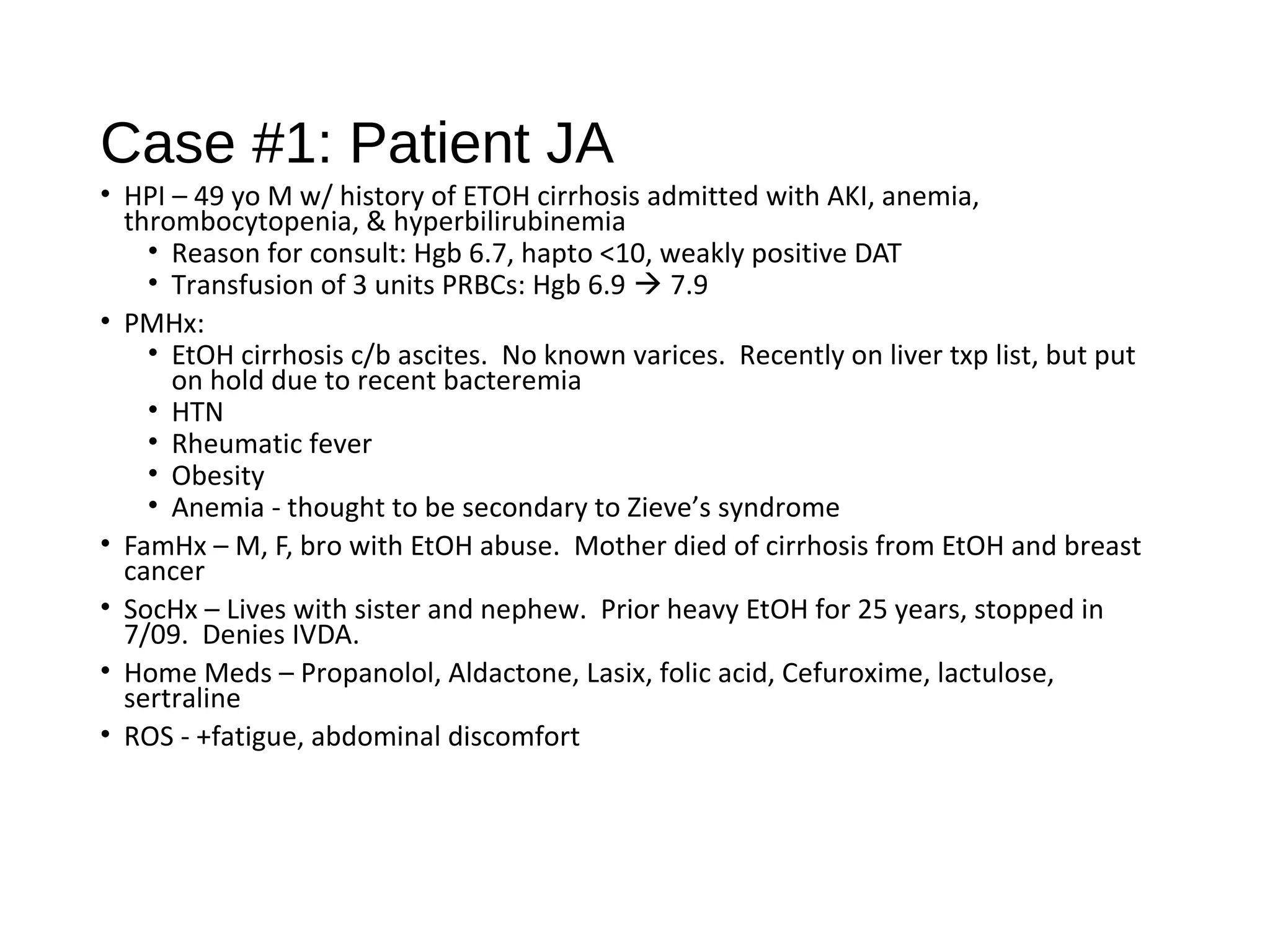 Specialist presentation 3 26 hemolytic anemia | PPT