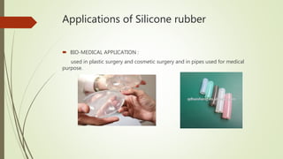 PPT on "Silicones" by Deepak rawal, Speciality polymers | PPTX