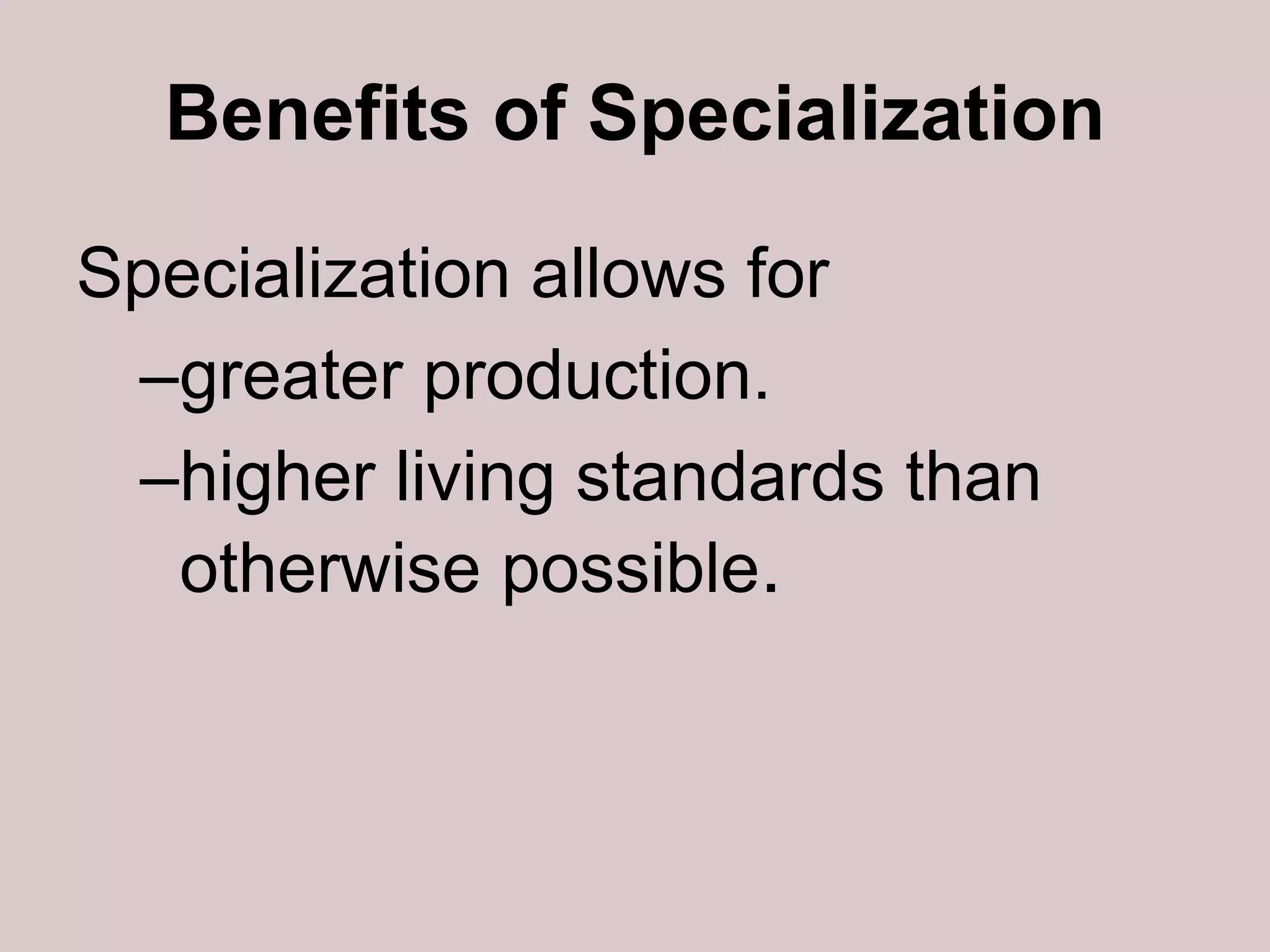 Specialization | PPT