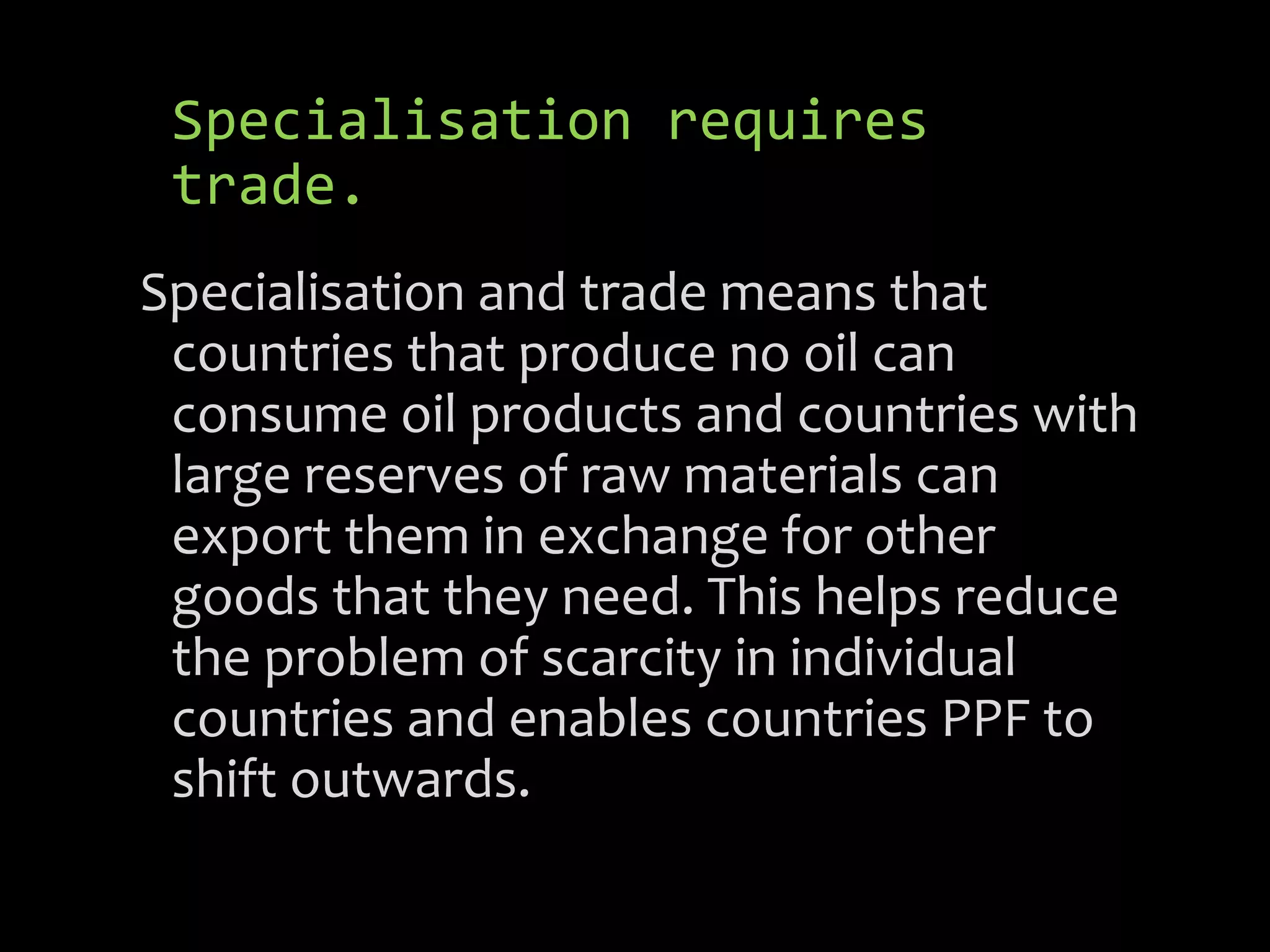 Specialization in Production | PPT