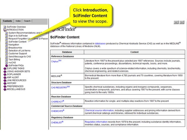SciFinder for Chemistry Students | PPT