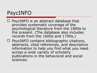 Specialized Databases | PPT