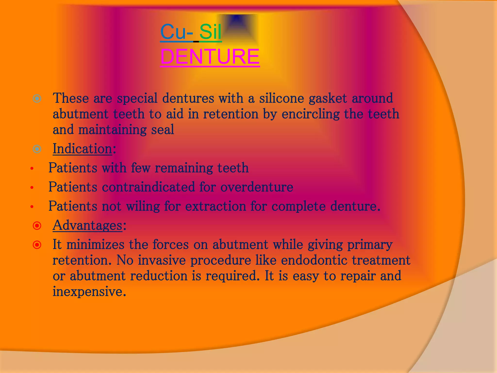 Specialized denture | PPTX