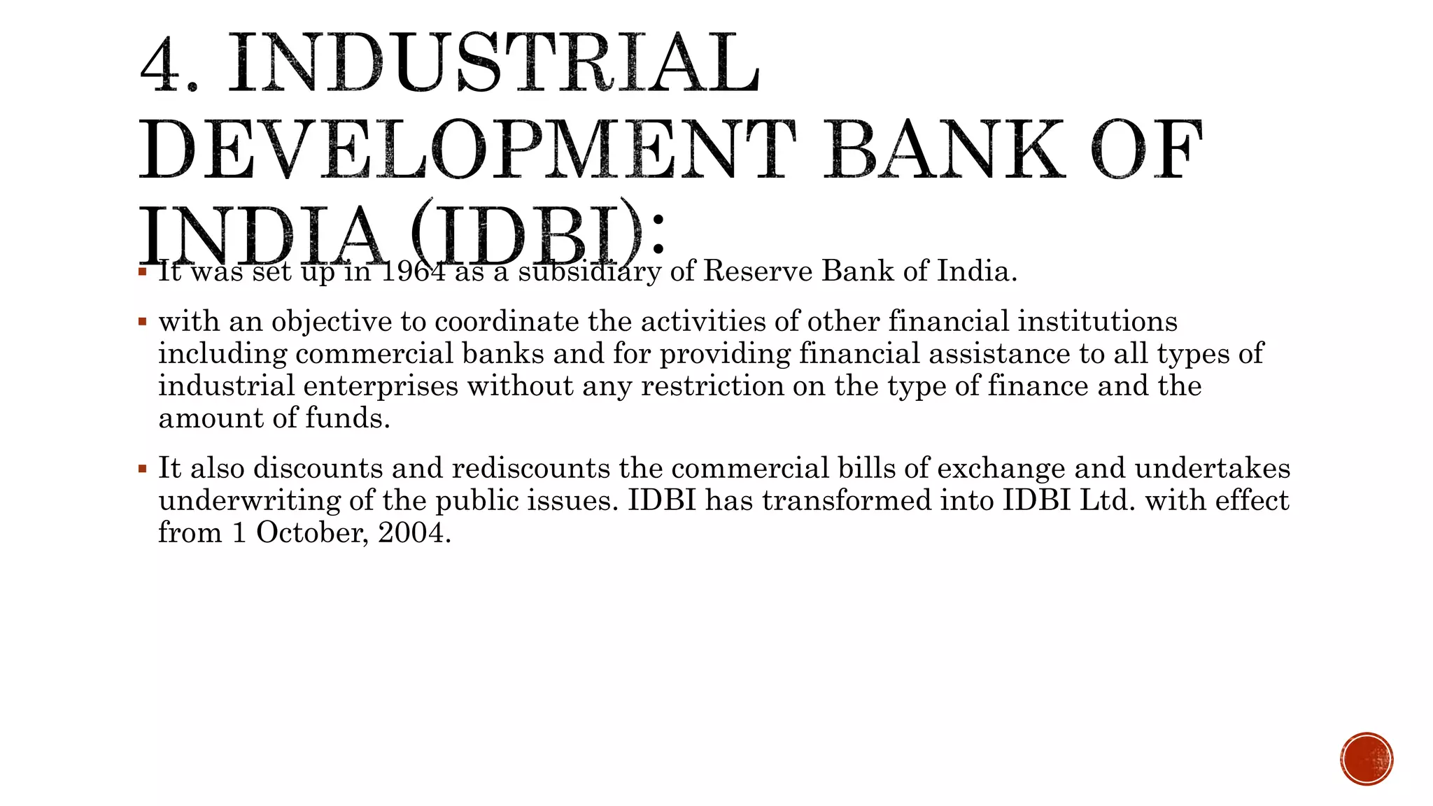 Specialized financial institutions | PPTX | Business Banking & Finance ...