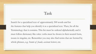 Specialized language.pptxhhhhhhhhhhhhjjjj | PPTX