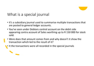 Special journals | PDF | Business | Business and Finance