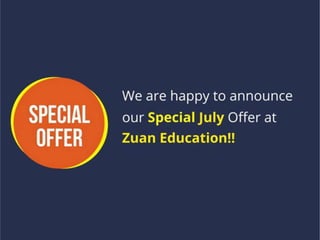 Special july offer at zuan education | PPTX | Special Education | Education