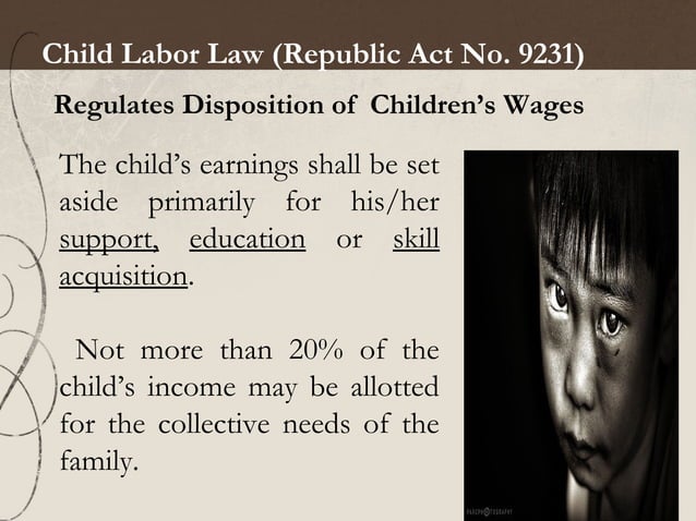 Special laws on children 8353, 9262, 9231, 7877, 7610, 920 | PPT