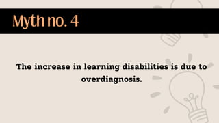 Special Learning Disabilities - Definition, Types, Myths and Facts | PDF