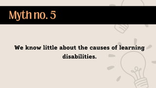 Special Learning Disabilities - Definition, Types, Myths and Facts | PPT