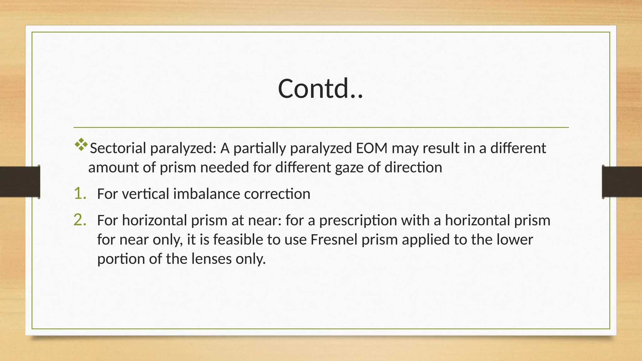 Special lens design for better vision and cosmesis | PPTX