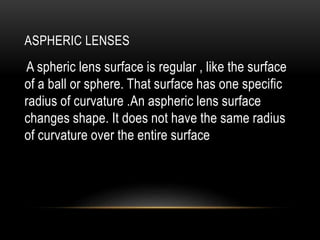 Special lens designing | PPTX