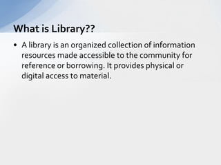 Special libraries Presentation | PPTX