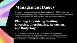 Special Library Management | PDF