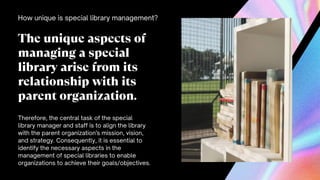 Special Library Management | PDF