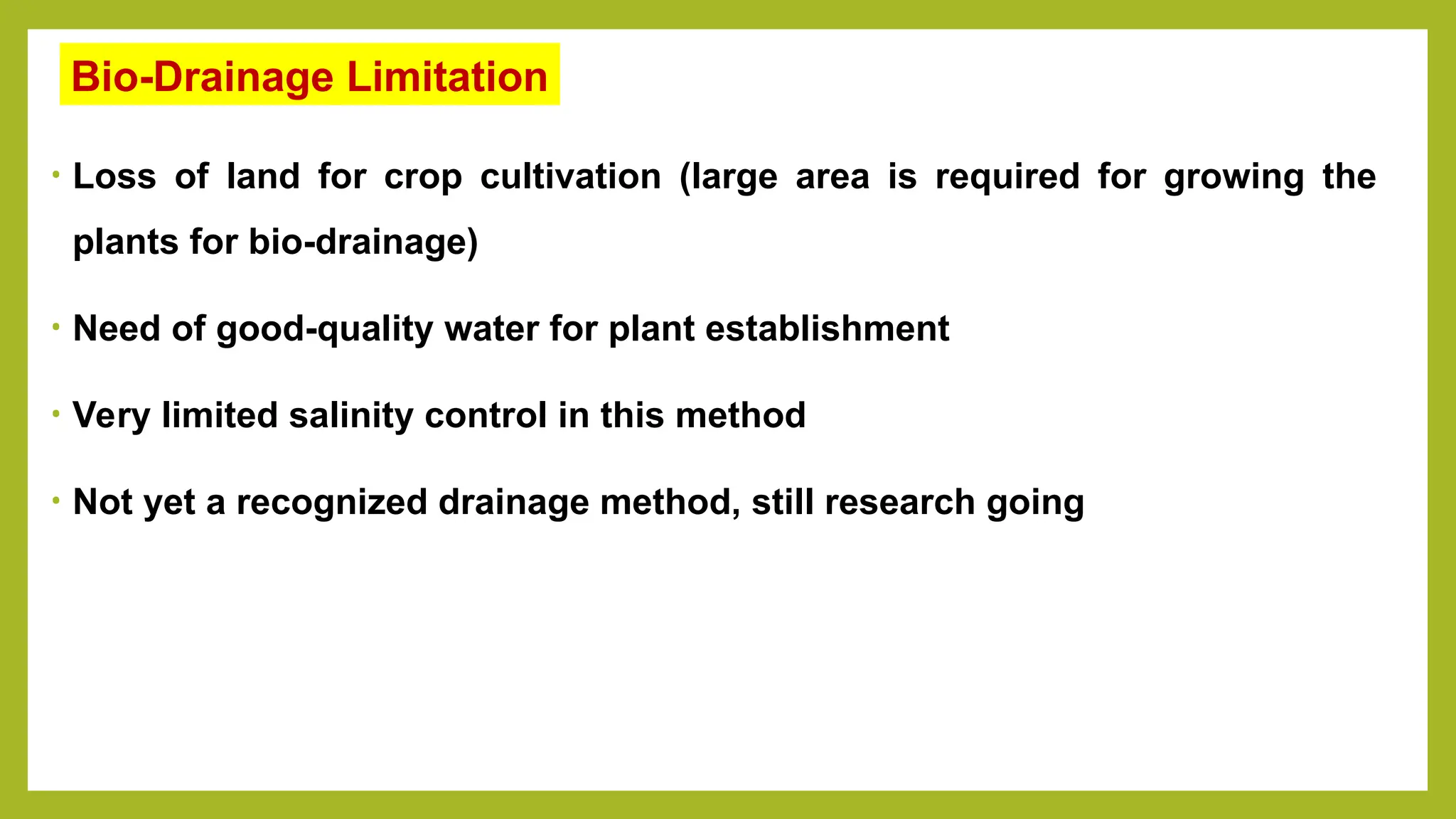 Special methods of Subsurface Drainage methods | PPT