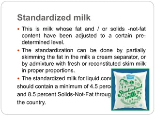 special milk- toned, humanized,fortified, reconstituted and flavoured ...
