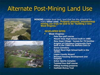 Special Mountaintop Mining Powerpoint Finished | PPT