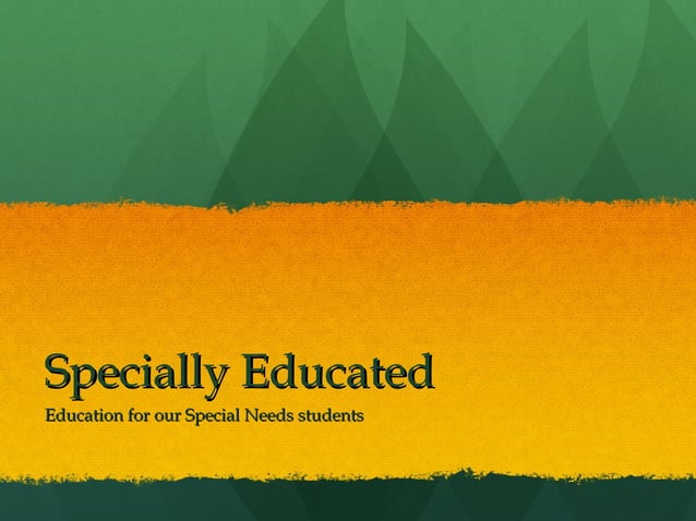 Special needs | PPT