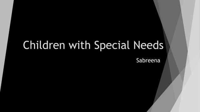 Special needs | PPT