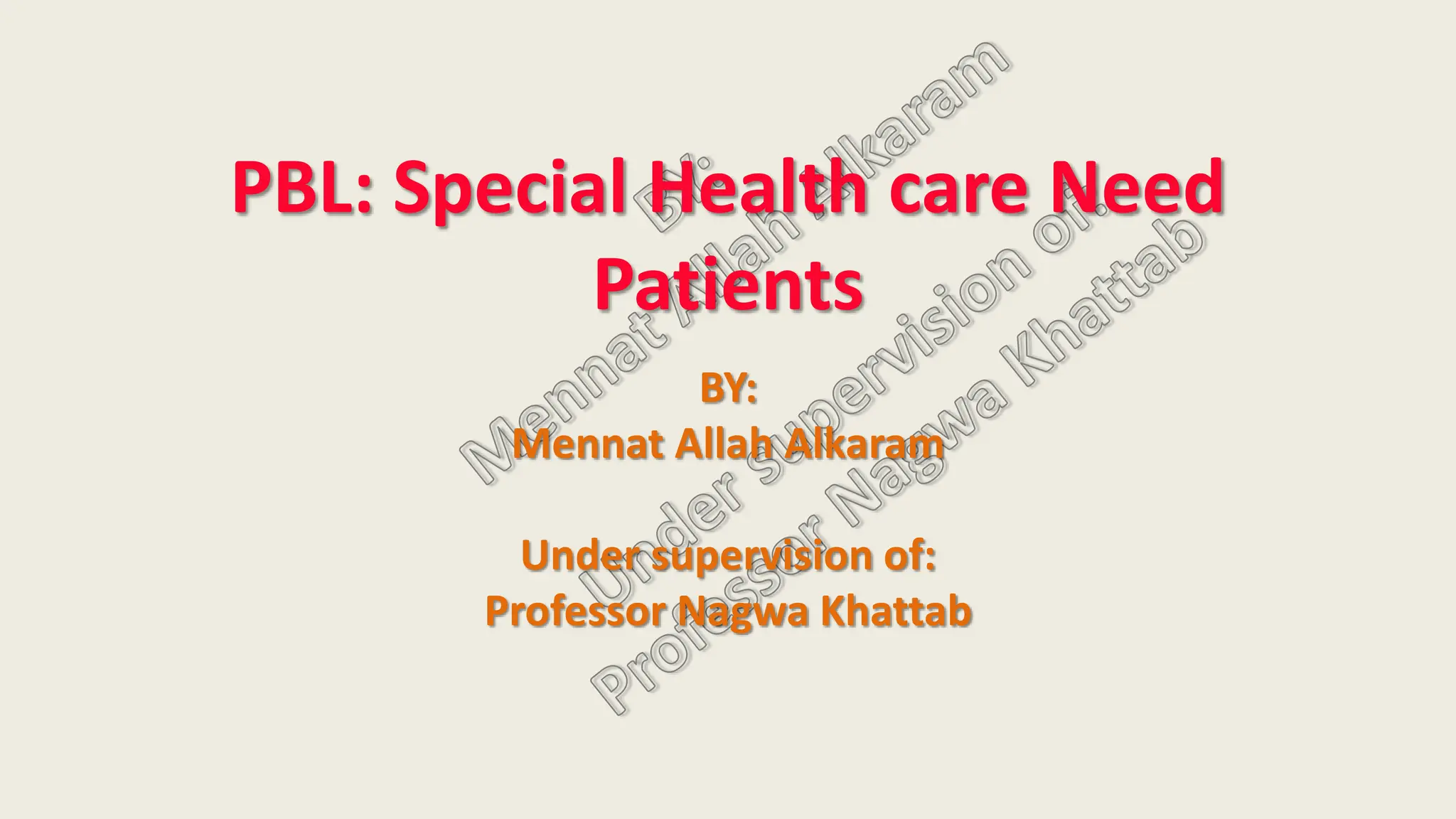 Management of Children with special health care needs | PPT
