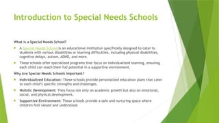 Special Needs School. Communicare Education | PPTX