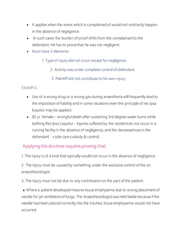 Special negligence doctrine | PDF