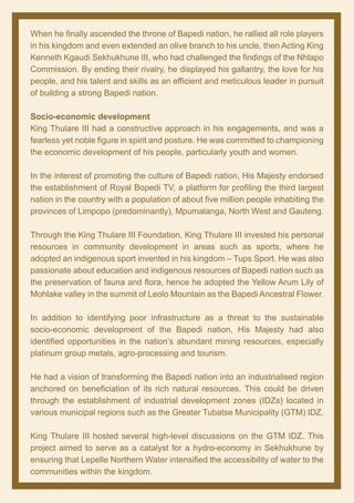 Special official funeral hrh thulare iii | PDF